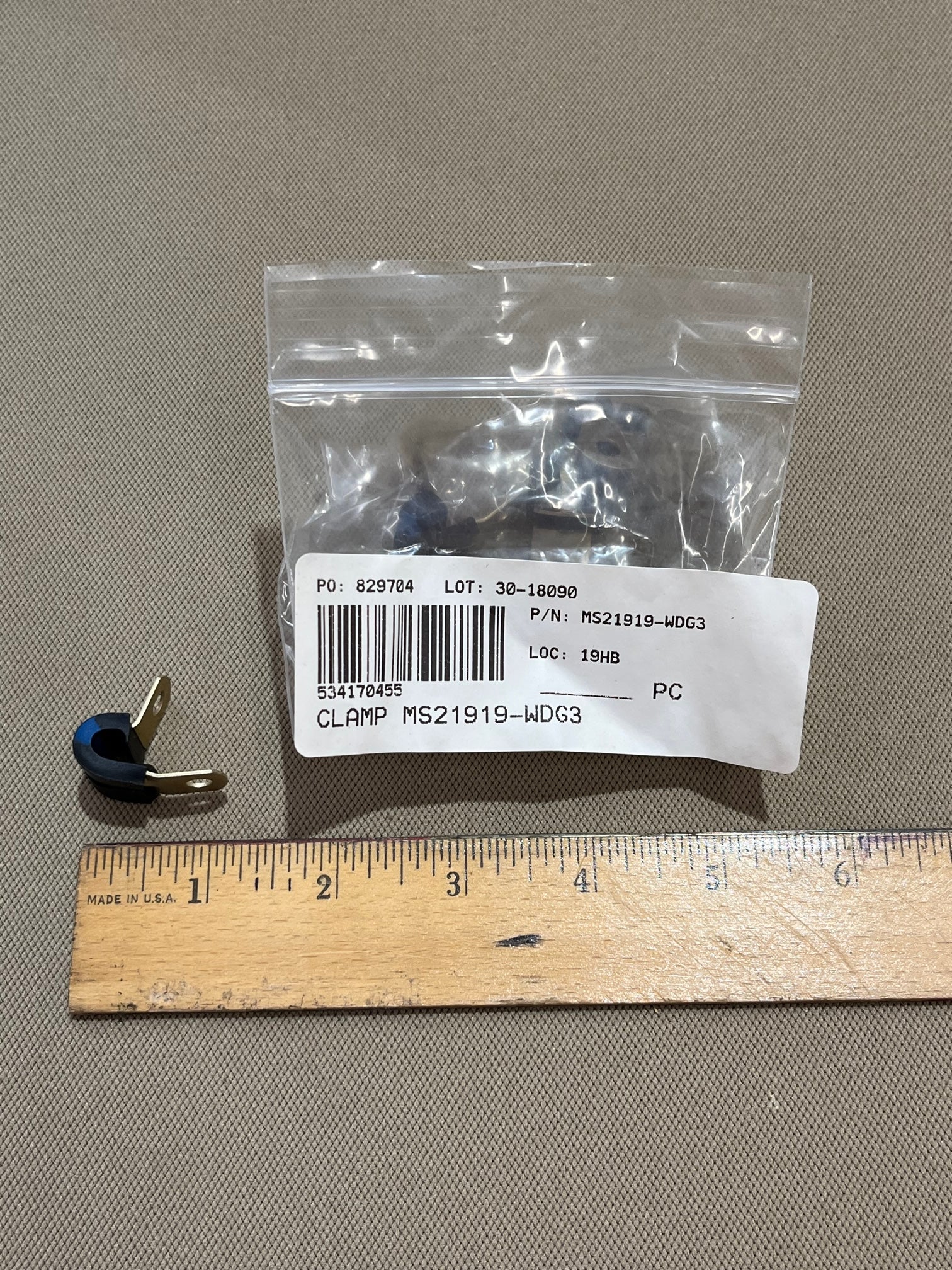 MS21919-WDG3 CLAMP – Prestige Robinson Helicopter Parts