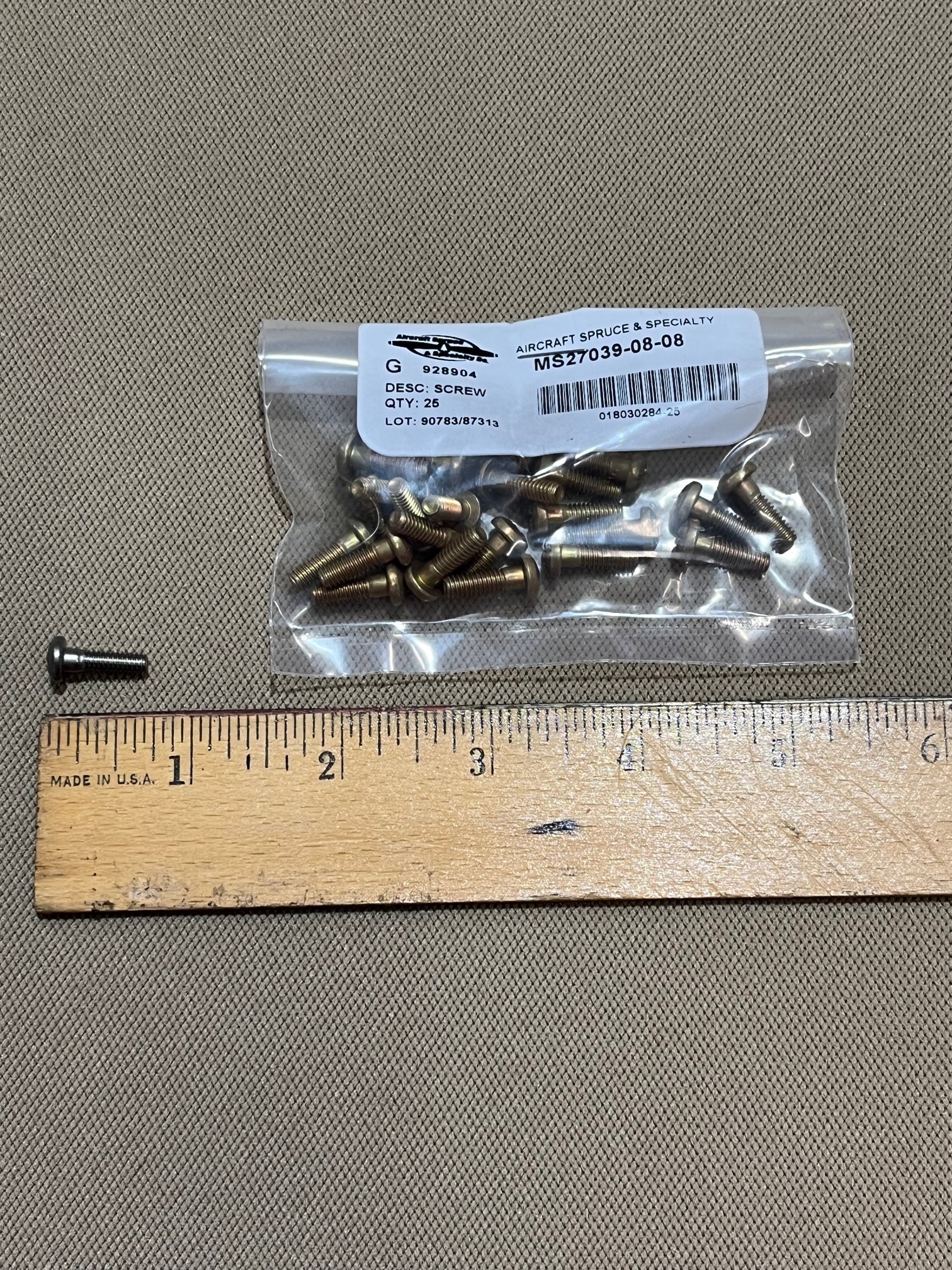 MS27039-08-08 SCREW – Prestige Robinson Helicopter Parts