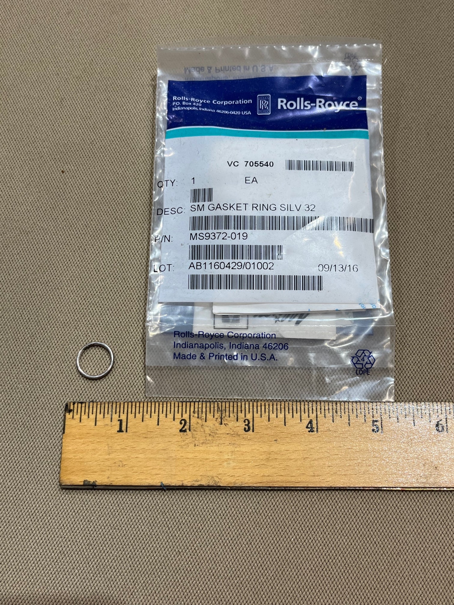 MS9372-019 ORING – Prestige Robinson Helicopter Parts