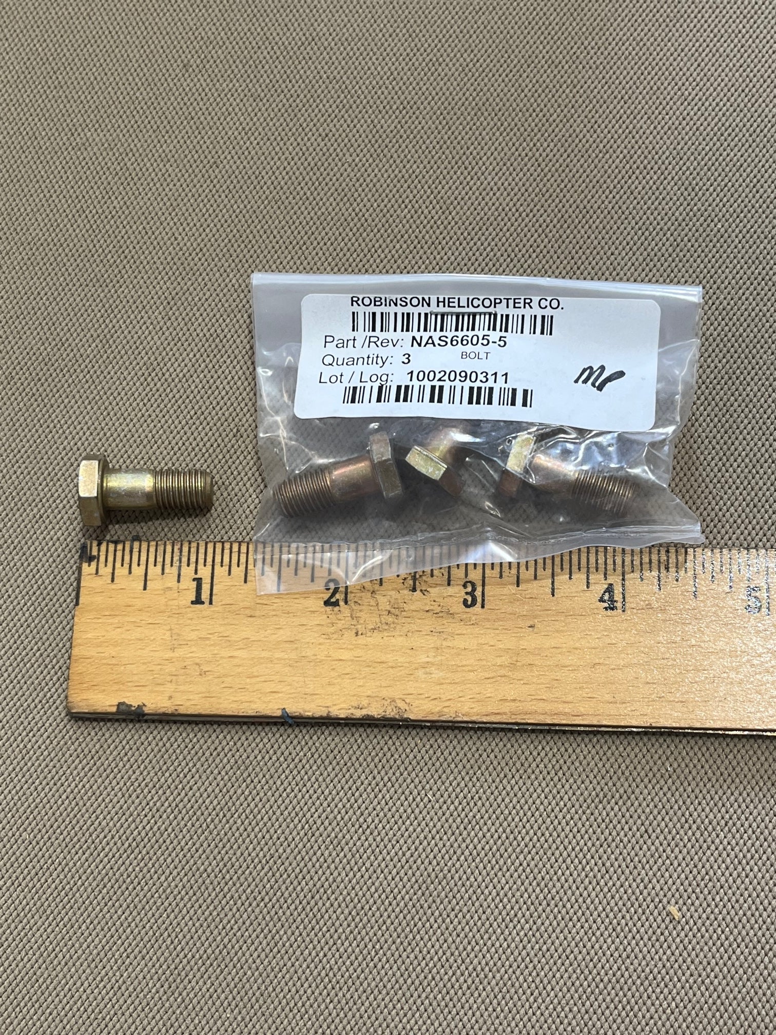 NAS6605-5 BOLT – Prestige Robinson Helicopter Parts