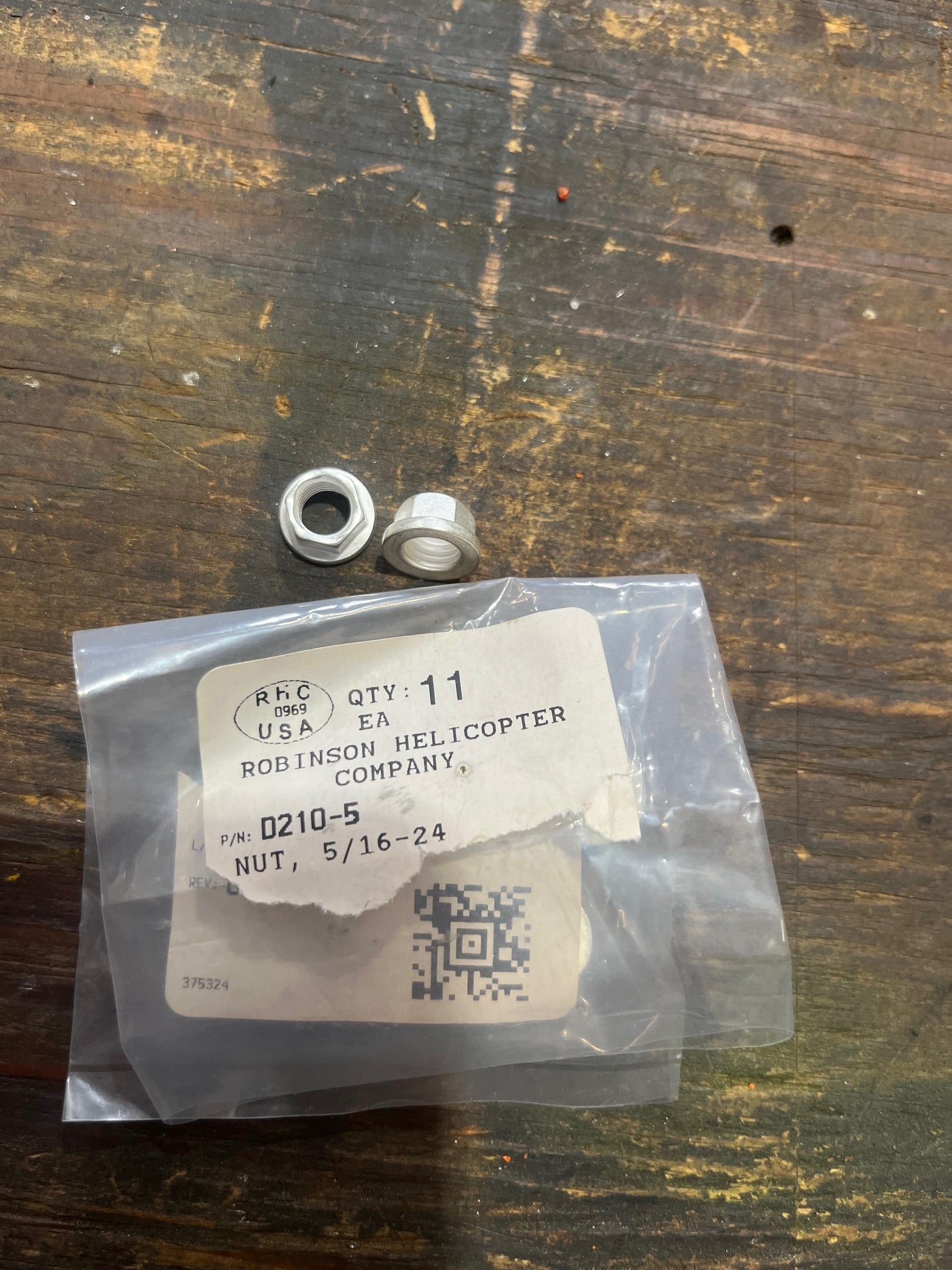 D210-5 NUT – Prestige Robinson Helicopter Parts