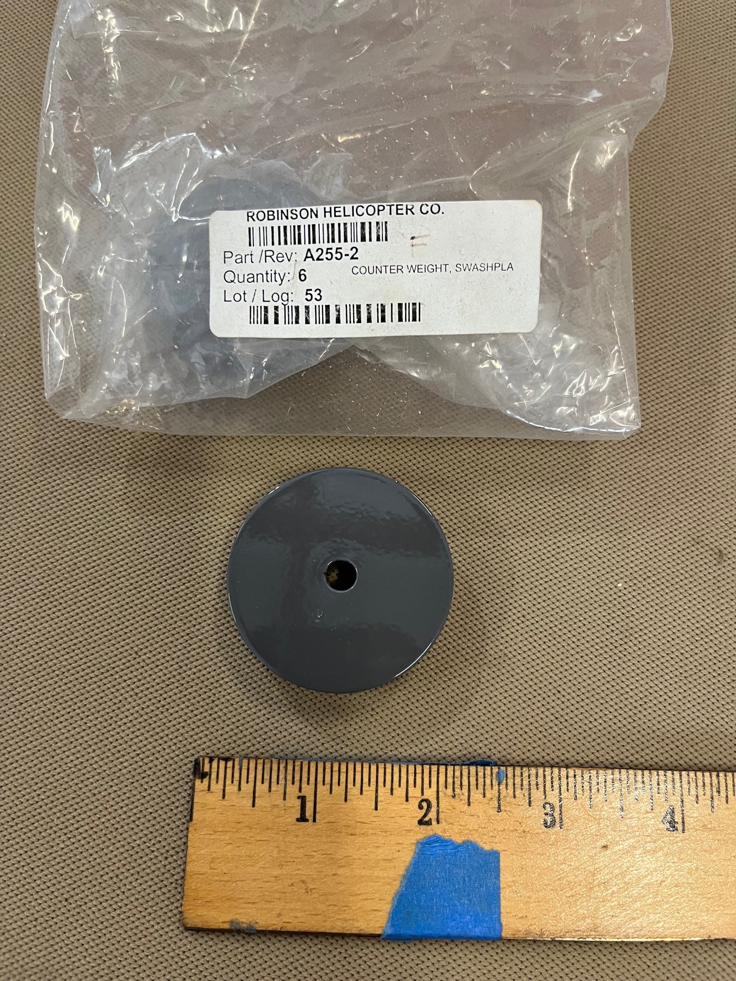A255-2 COUNTER WEIGHT – Prestige Robinson Helicopter Parts
